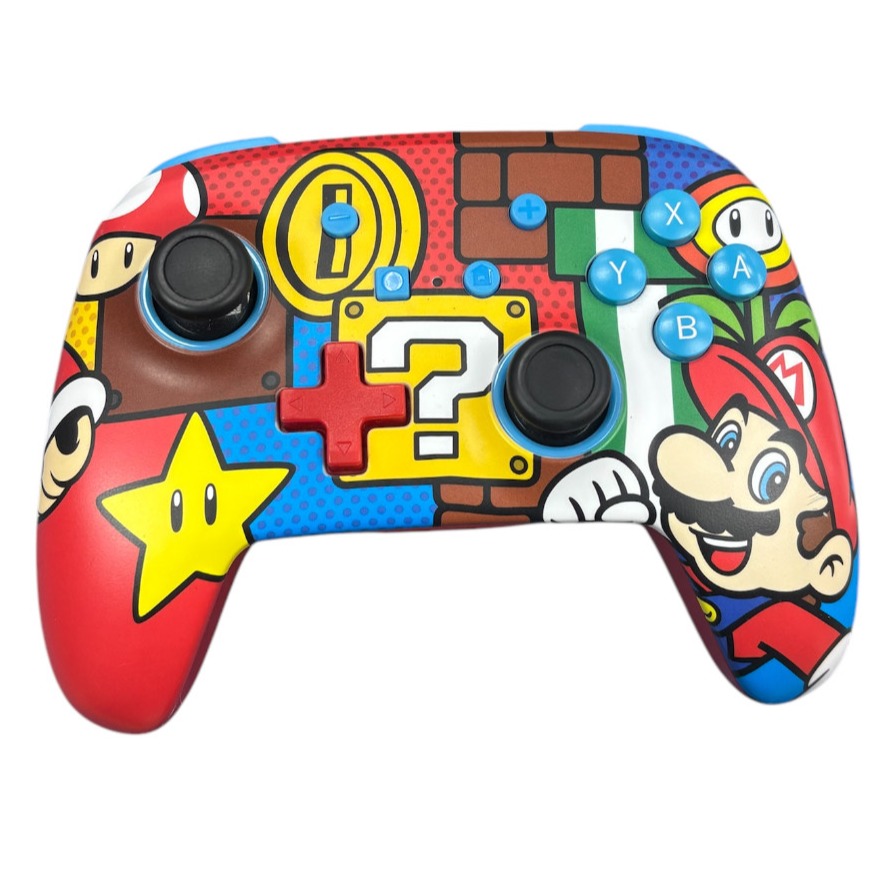 Pre-owned PowerA Wireless Controller - Mario Pop Design - Own4Less
